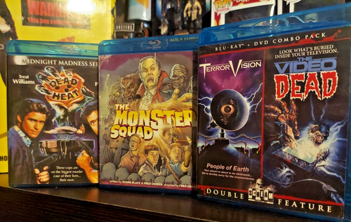 HORROR blu lot TERRORVISION / VIDEO DEAD / DEAD HEAT / MONSTER SQUAD ...
