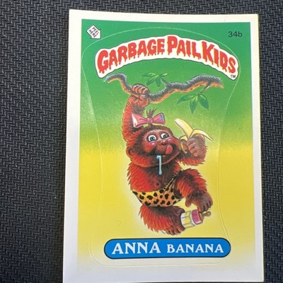 1985 Topps Garbage Pail Kids GPK Card First Series 1 OS1 Matte 34b Anna ...