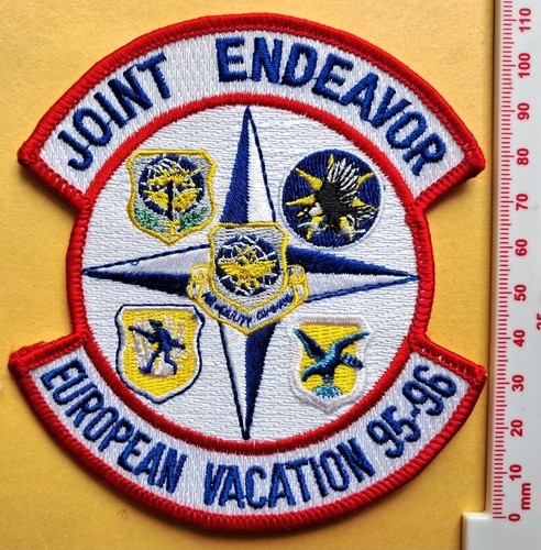 USAF Patch C-141 C-5 Military Airlift Wing 'Joint Endeavour' to Europe ...