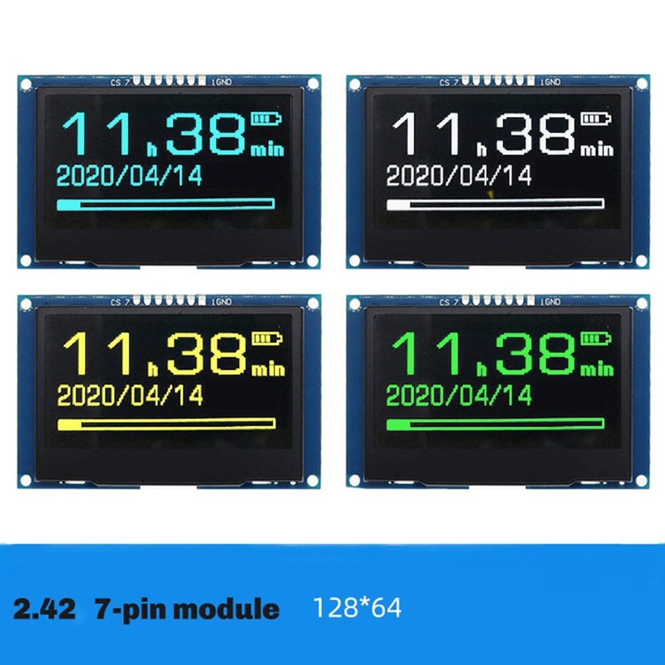2,42 OLED-Anzeigemodul 128 X 64, SSD1309 SPI Serielle Schnittstelle ...