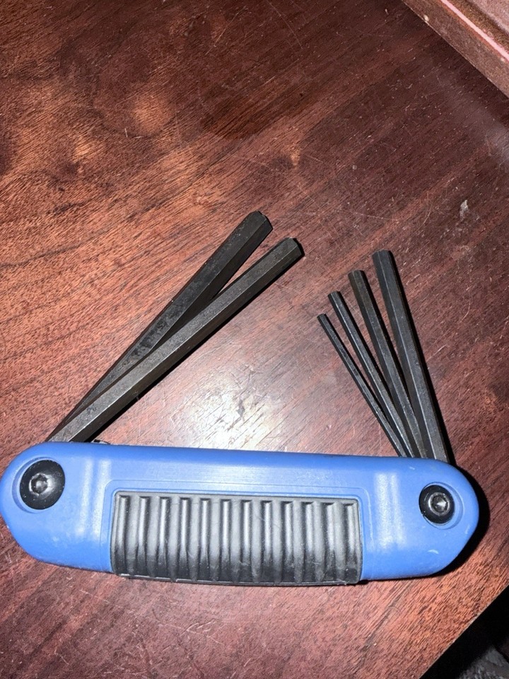 NEW Snap On Tools Folding METRIC Hex Wrench Set Plastic Handle AWMEF6K ...