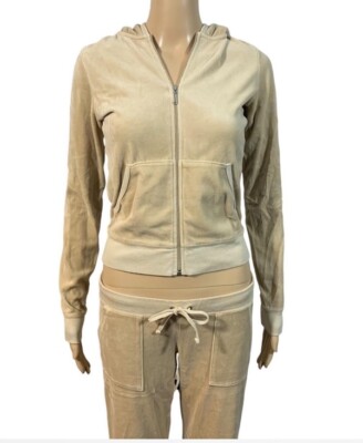 juicy couture tan tracksuit small | eBay