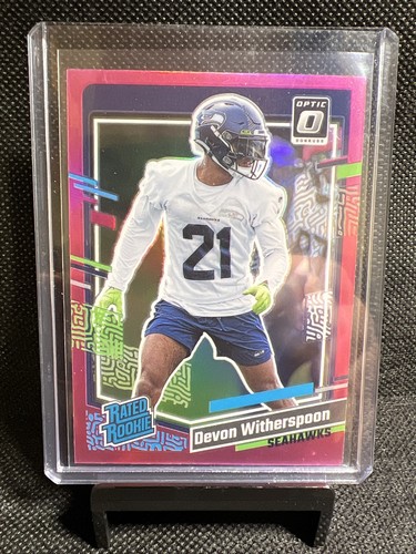 DEVON WITHERSPOON 2023 Panini Donruss Optic Pink Prizm Rated Rookie ...