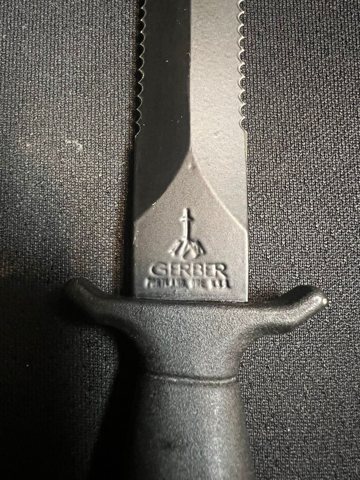 Vintage Gerber Mark II Dagger Knife with Original Leather Sheath ...