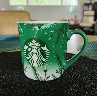 Starbucks 2020 Holiday Coffee Christmas Mug LARGE 18 oz Green | eBay