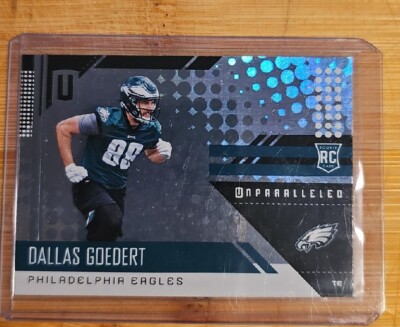 DALLAS GOEDERT 2018 Panini Unparalleled RC Rookie Card #229 - EAGLES | eBay