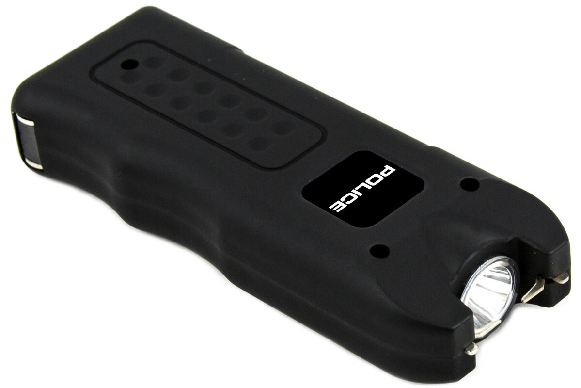 POLICE Stun Gun 628 700 BV Rechargeable LED Flashlight Siren Alarm ...