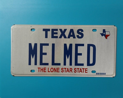 🐾TEXAS "VANITY" LICENSE PLATE (MELMED) | eBay