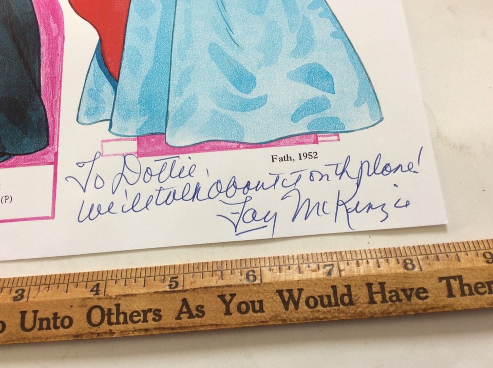 Vintage Gene Autry & Fay MacKenzie plus actress paper doll sheets ...