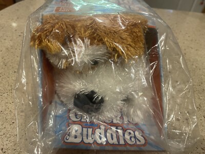 Chuckle Buddies Laughing & Rolling White Brown Dog Plush Toy -SEALED ...