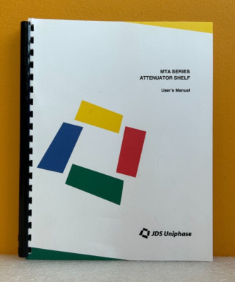 JDS Uniphase SD000294 2000 MTA Series Attenuator Shelf User's Manual ...
