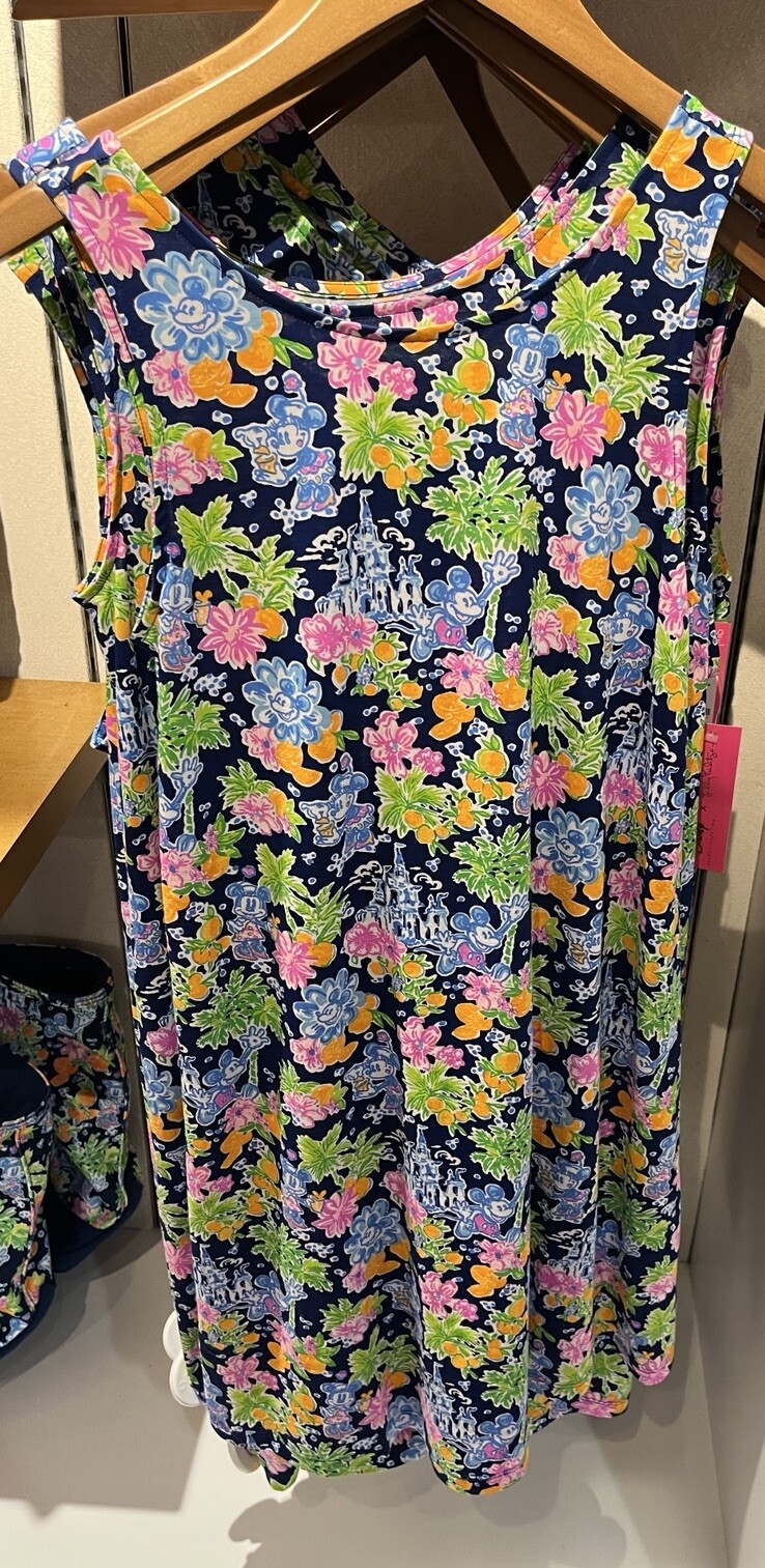 2024 Disney Parks Lilly Pulitzer Kristen Dress LILLY LOVES DISNEY M L ...