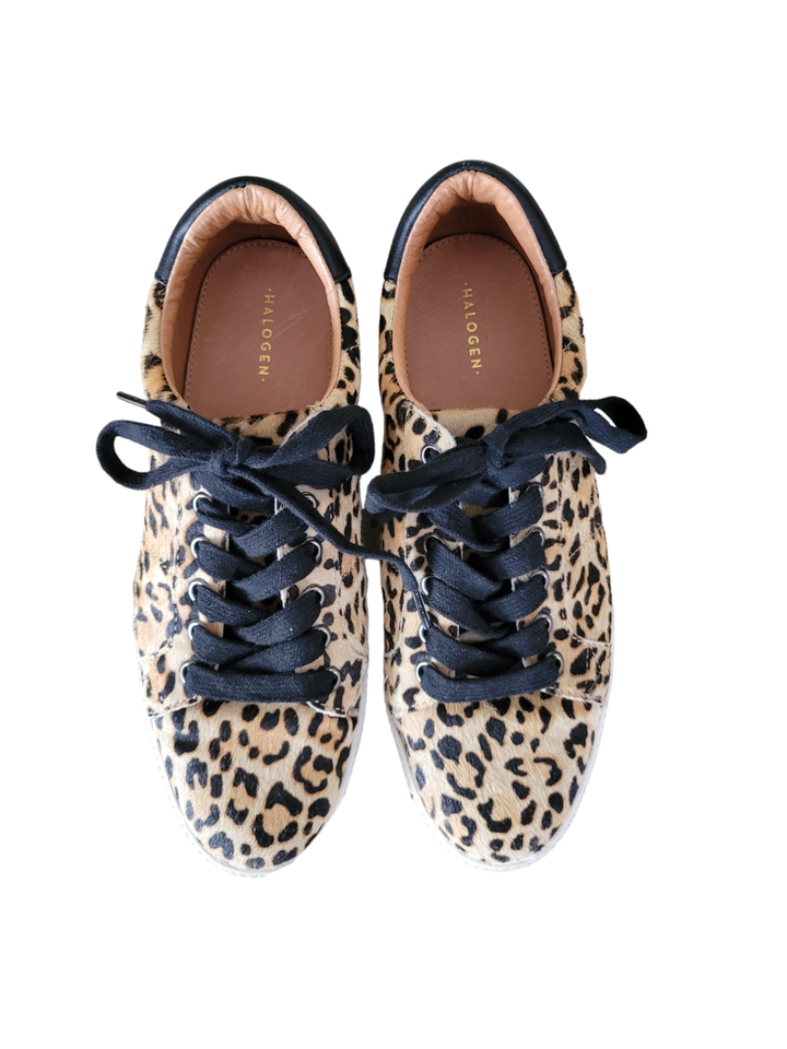 Halogen 'Bethany' Genuine Calf Hair Cheetah Platform Sneakers Tennis ...