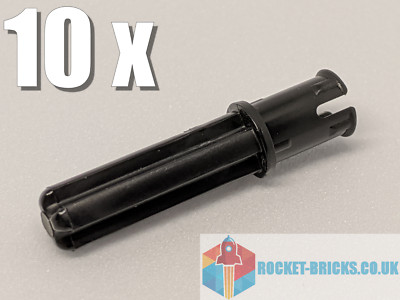 ⭐️️10 x NEW LEGO 18651 AXLE PIN 3L WITH FRICTION RIDGES - BLACK ...