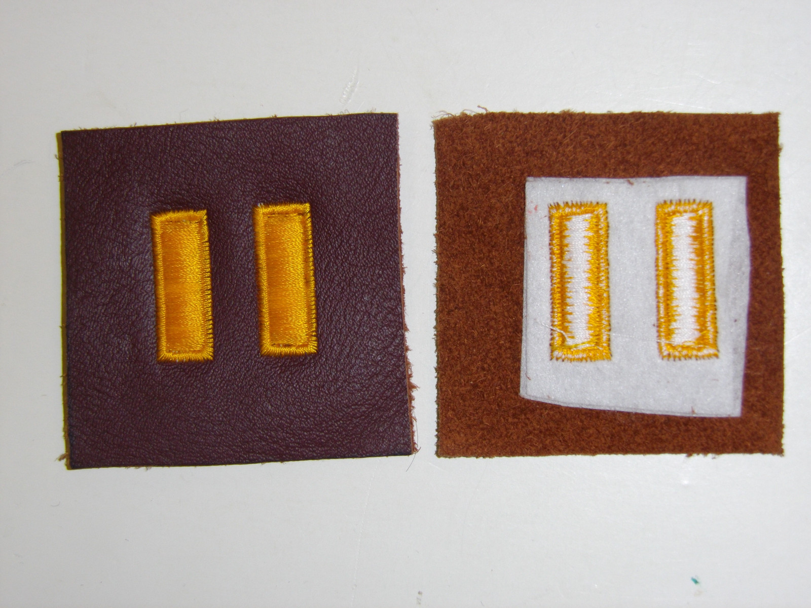 b5301 US Army Air Force AAF 2nd Lieutenant Rank leather butter bar B3D1 ...