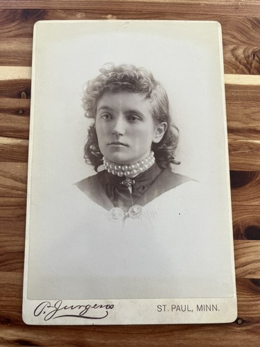 Antique Cabinet Card Photo Trans Person LGBT History Pearls St Paul ...