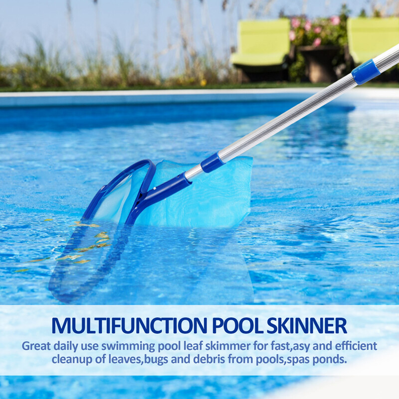 Heavy Duty Pool Skimmer Leaf Rake Net Scooper Cleaning Swimming Pool ...