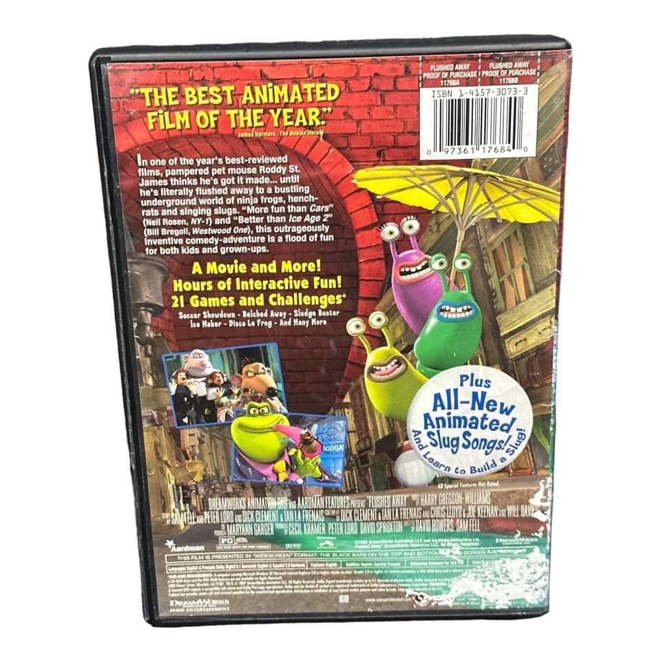 Flushed Away (DVD, 2006, Widescreen) 97361176840 | eBay
