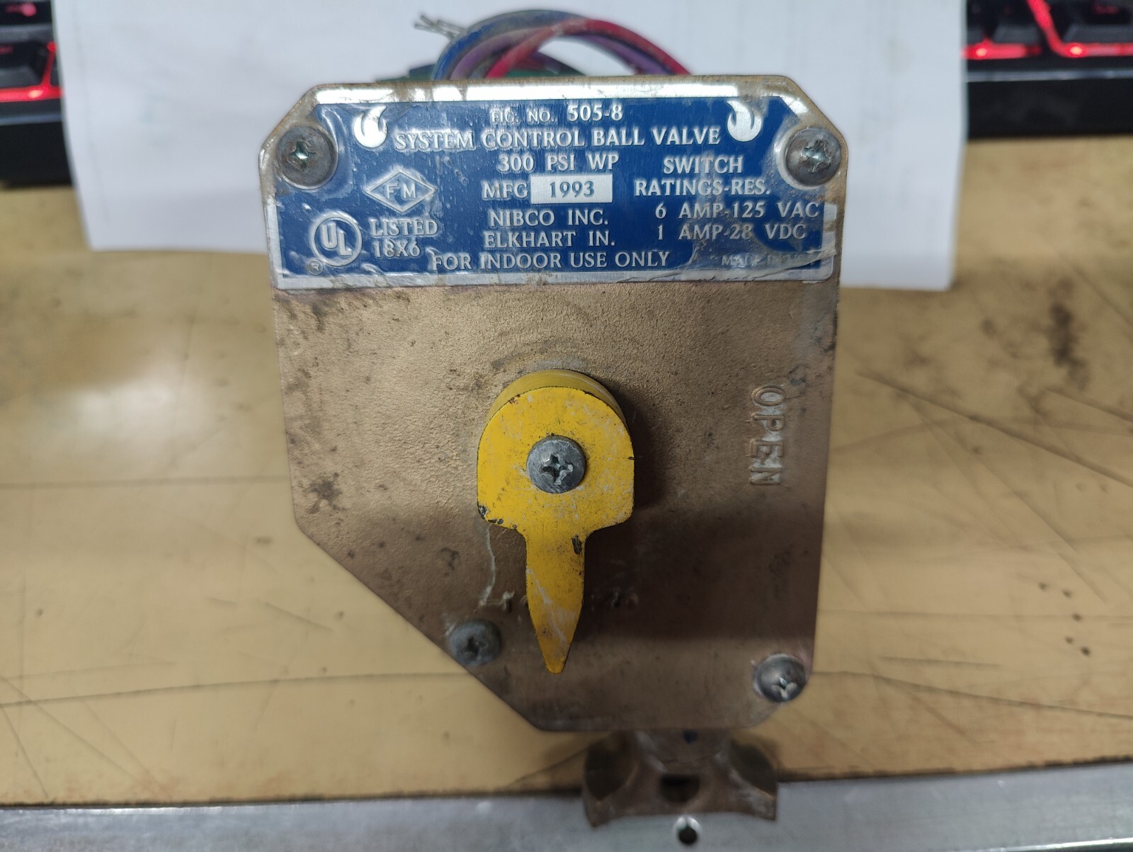 Nibco 505-8 Fire Protection System Control Ball Valve 1" NPT | eBay