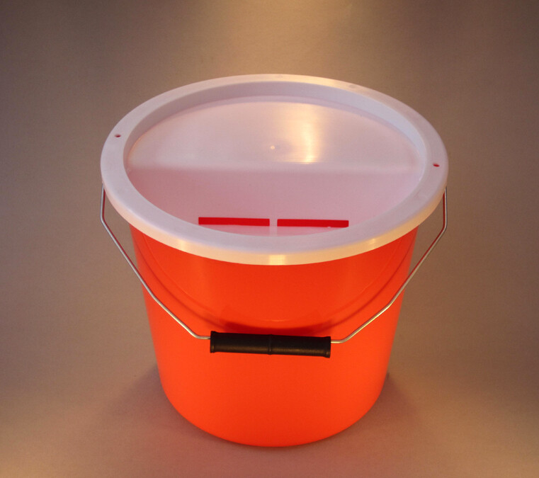 CHARITY COLLECTION DONATION BUCKETS/BOXES + LIDS + LABELS + SECURITY ...