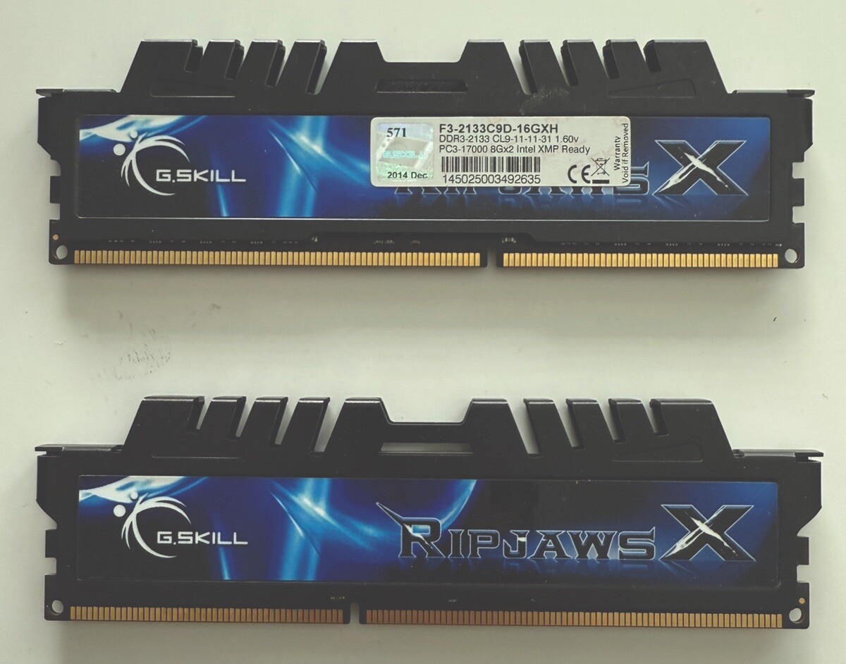G.SKILL Ripjaws X Series 16GB (2 x 8GB) DDR3 2133 (PC3 17000) F3 ...