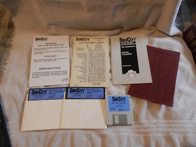 1989 Vintage Maxis Sim City: The City Simulator Game for IBM, Tandy ...