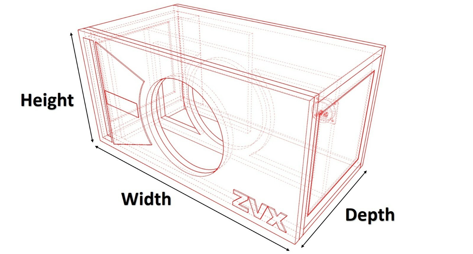 STAGE 2 - SPECIAL EDITION PORTED SUBWOOFER BOX SKAR AUDIO ZVX-18V2 ...