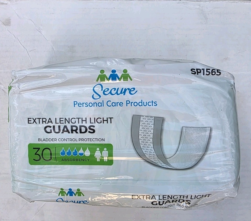 Secure Personal Care Prod. Bladder Control Protection Extra Length ...