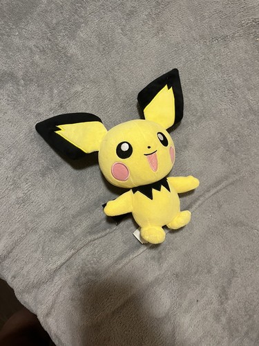 Pokémon Pichu plush Stuffed Animal toy 8” Yellow Softy Gaming Cartoon ...