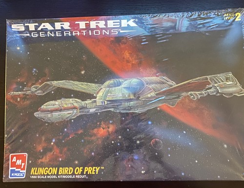 AMT Star Trek Klingon Bird of Prey model kit, Factory Sealed, 1:350 ...