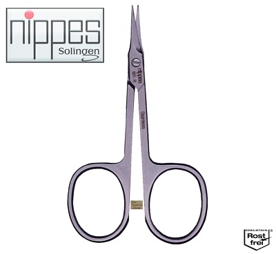 Nippes Solingen 801R 3.5" Cuticle Scissors INOX Rostfrei Stainless ...