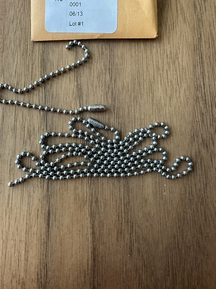 Us Army Surplus Dog Tag Chain | eBay