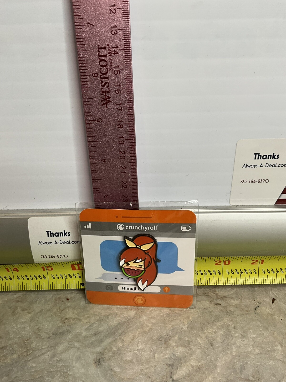 Crunchyroll Himoji Pin Loot Crate Anime Collectors Pin CRUNCHY ROLL RED ...