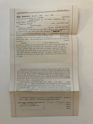 1918 JOSEPH MUGGLI RINGLING MONTANA DEED | eBay