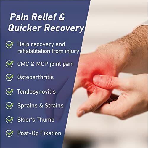 Comforband Adjustable Thumb Brace with Strap – CMC MCP Joint Thumb ...