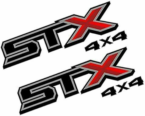 2pcs STX 4X4 Decals Emblem Replacement for STX Stickers (Black Red) | eBay