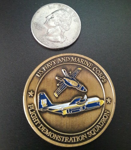 CHALLENGE COIN U S NAVY AND MARINE CORPS BLUE ANGELS | eBay