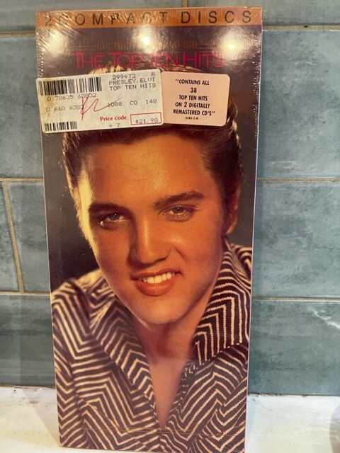 ELVIS PRESLEY Top Ten Hits 2x CD LONGBOX ORIGINAL SEALED Mega Rare New ...