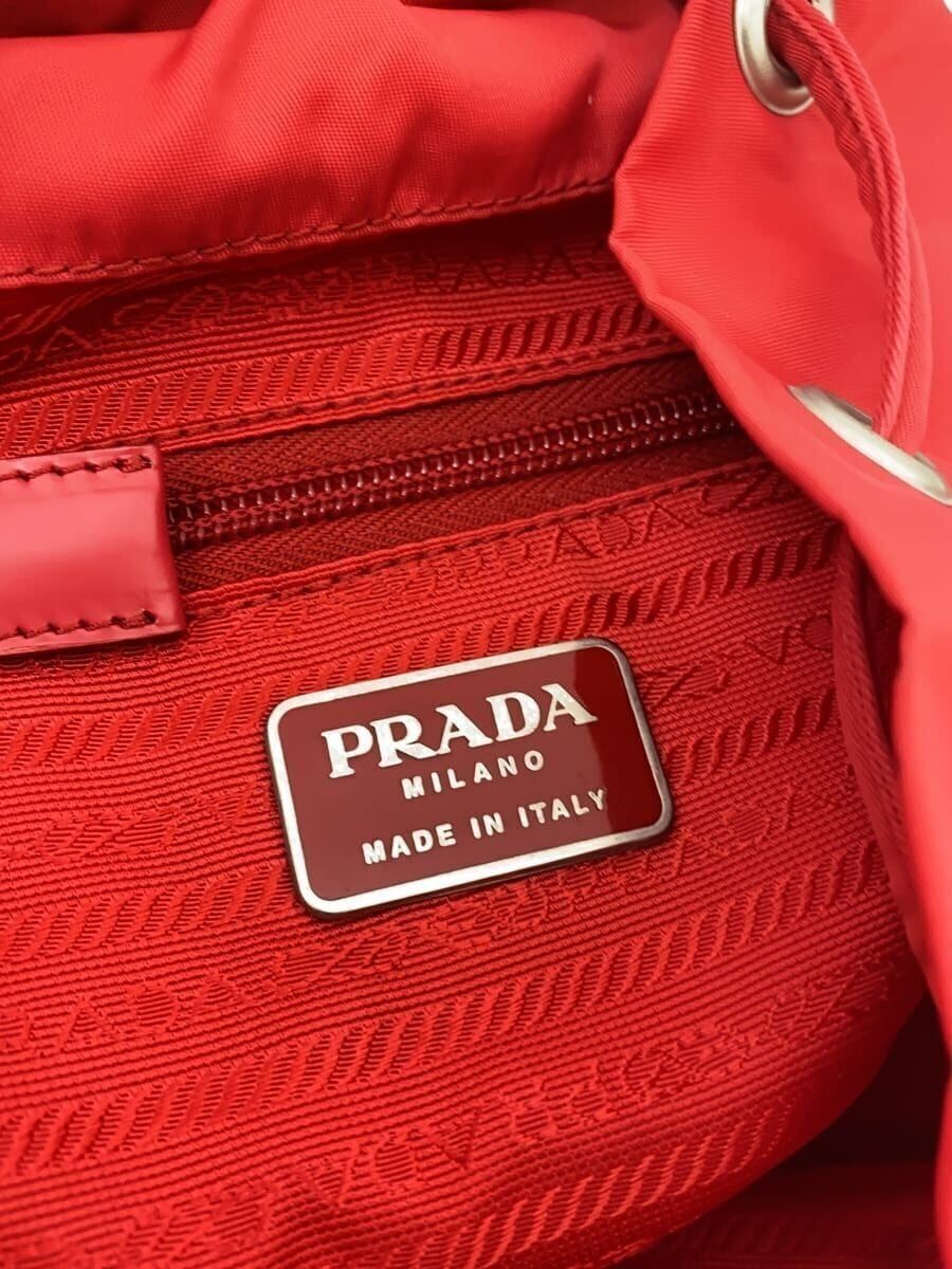 PRADA backpack dirty nylon red Used | eBay PRADA backpack dirty nylon red Used | eBay