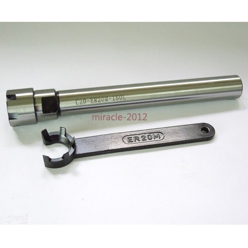 C20 ER20M 150L Straight shank & ER20M wrench Collet Chuck toolholder ...