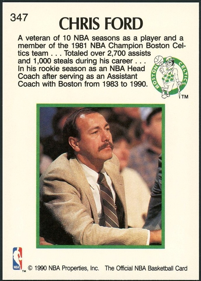1990 NBA Hoops Chris Ford Card #347 | eBay