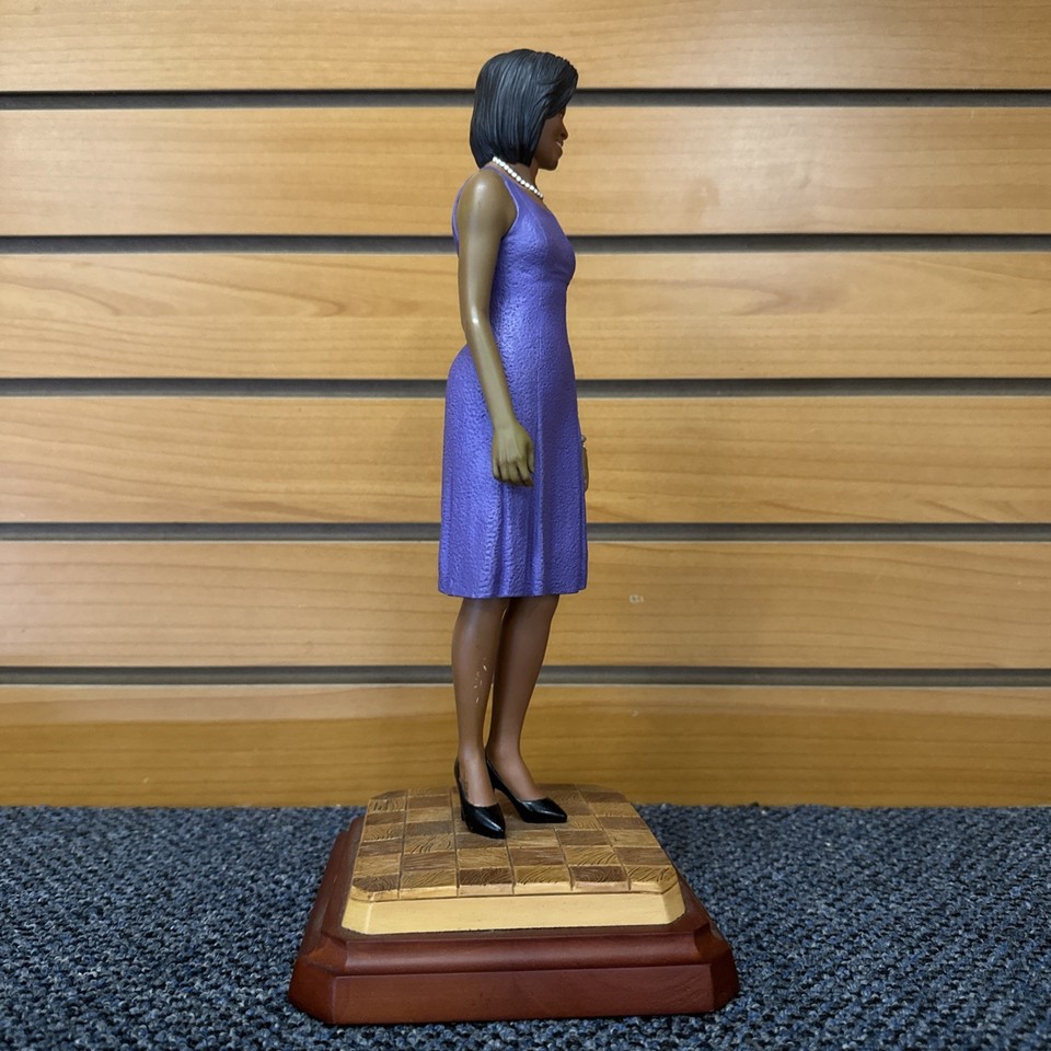 Michelle Obama Figure Thomas Blackshear’s Ebony Visions Lenox *PURPLE ...