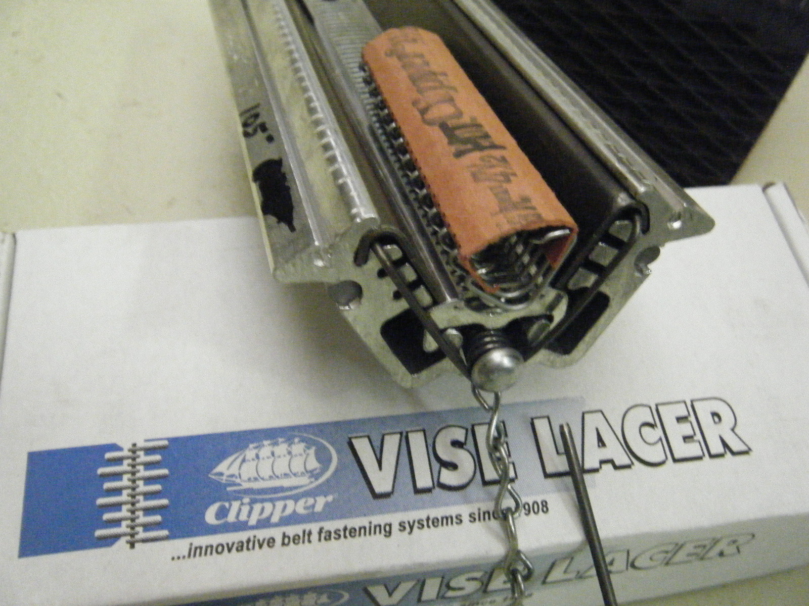 Round Hay Baler Belt Tool Clipper Vise Vice Lacer Tool 7" belt repair ...