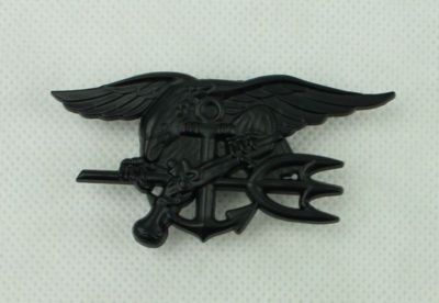 US Navy Seal Eagle Anchor Trident Metal Badge Insignia Color Black | eBay