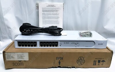 3COM 3C16593B 24-PORT BASELINE DUAL SPEED HUB - SUPERSTACK 3 (unused ...