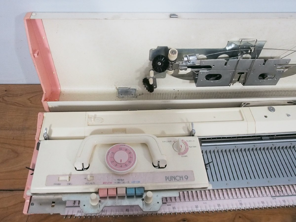 Brother KH-260 PUNCH 9 Knitting Machine 9mm Pitch Handcraft W/ Case ...