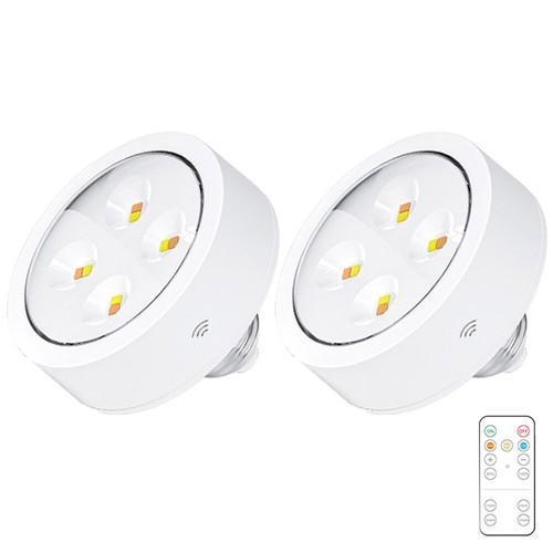 Dimmable Downlight Hockey Puck Light 6500K Remote Control Spotlight ...