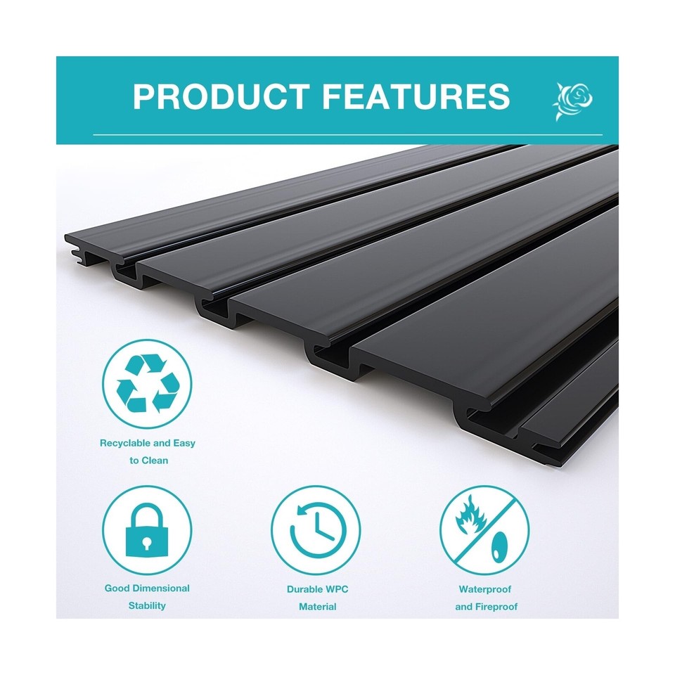 NeatiEase Slatwall Panel Wall Storage Systems, 4 x 8ft Slat Wall ...