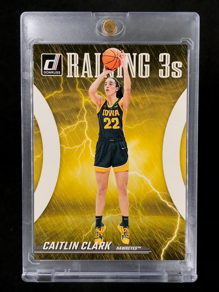 CAITLIN CLARK RARE RAIN ROOKIE CARD RC Iowa Hawkeyes Card | eBay
