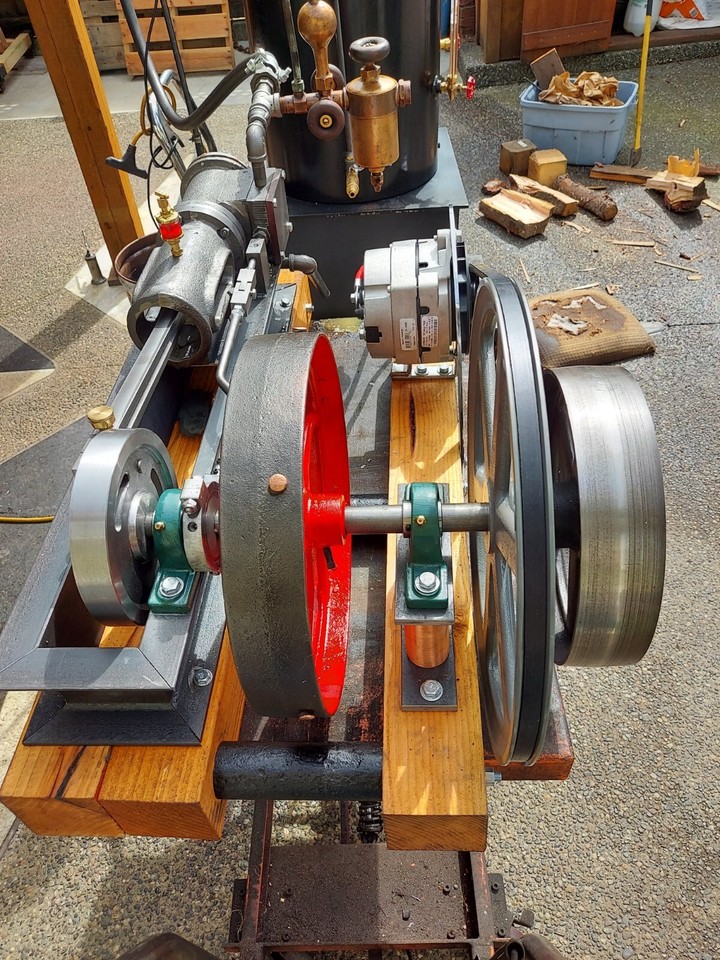 Mill Steam Engine antique oiler off grid alternator whistle boiler Ross ...